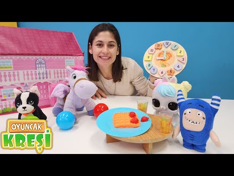 Oyuncak kreşi - Saat puzzle yapalım! Şekilleri ve sayıları öğrenelim - Eğitici videolar