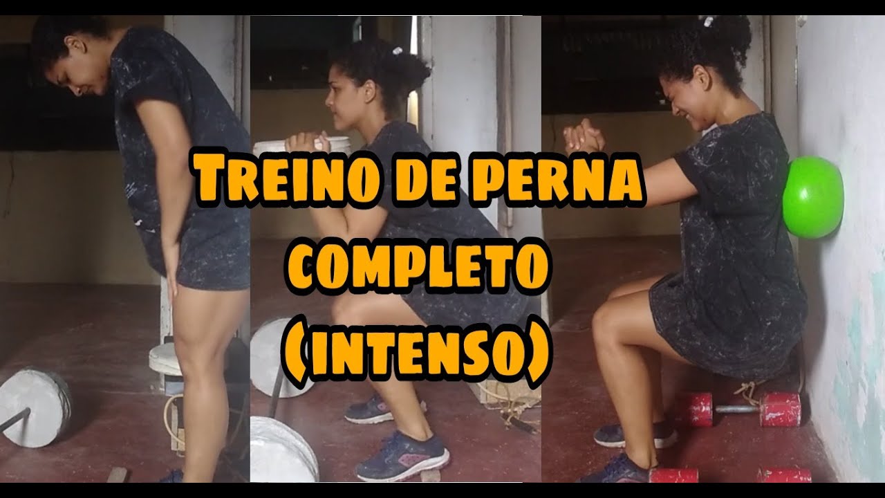Treino intenso de perna + posterior - YouTube