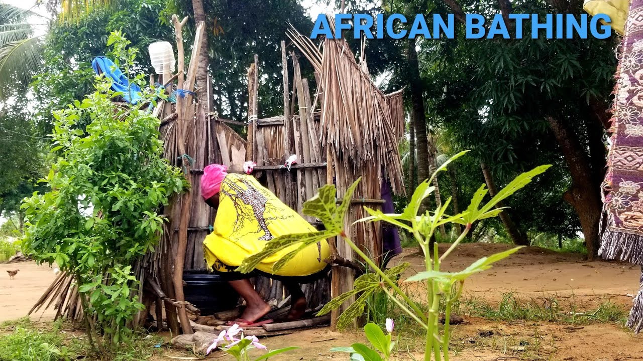 AFRICAN VILLAGE BATHING // African Village Life - YouTube