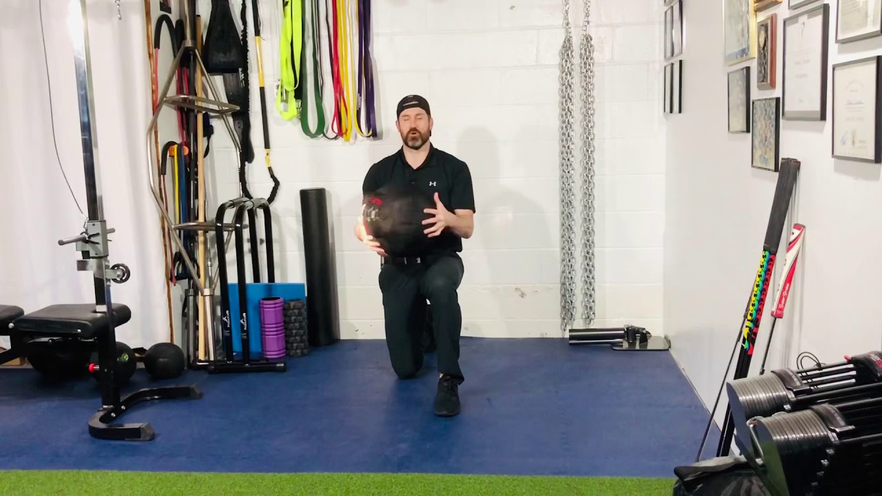 Medball Half Kneeling Over Shoulder Throw - YouTube