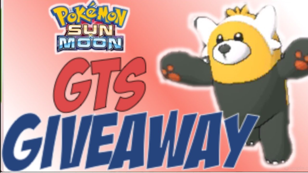 SHINY Beware GTS GIVEAWAY POKÉMON sun and moon GA Pokémon REVERSE GTS ...