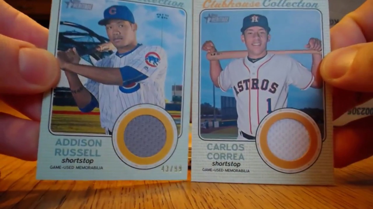 2017 Topps Heritage Case Break—Hits Recap - YouTube
