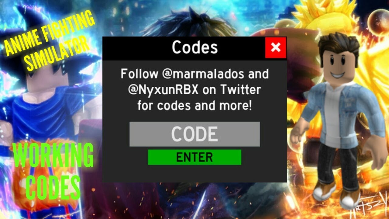 Roblox - Anime Fighting Simulator (CODES) - YouTube