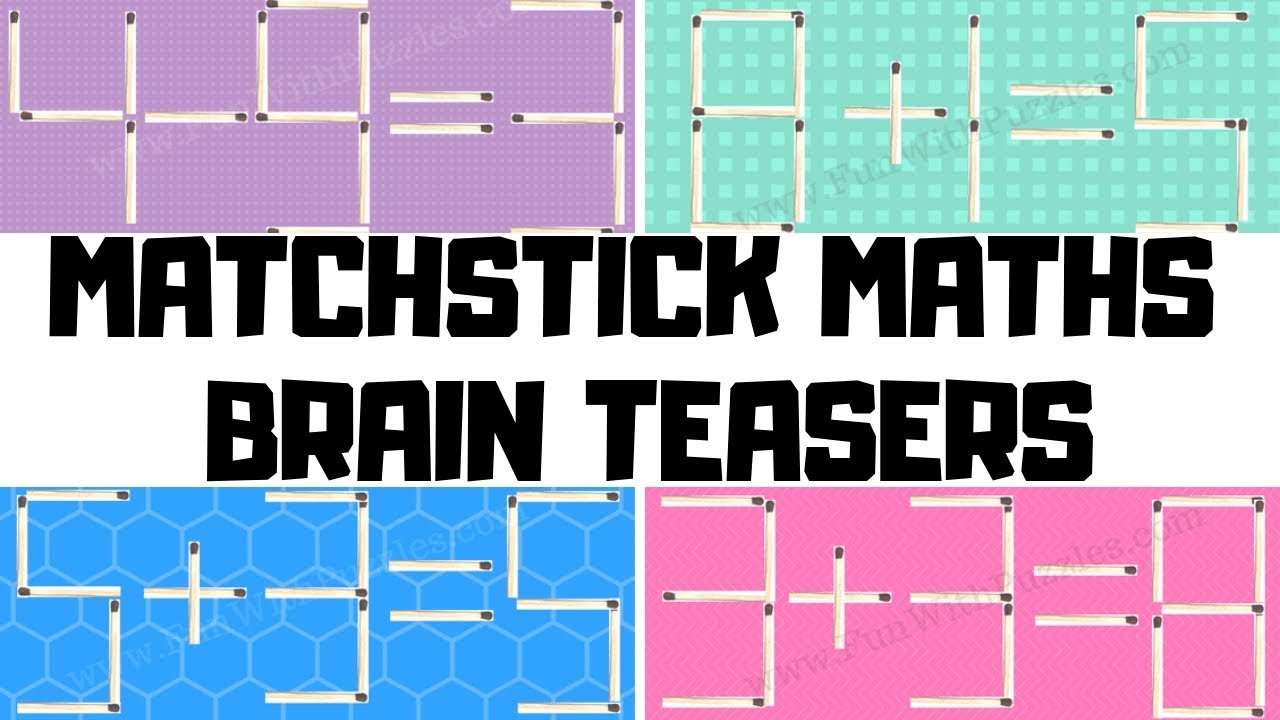 #Matchstick #Math Brain Teasers to Twist your Mind - YouTube