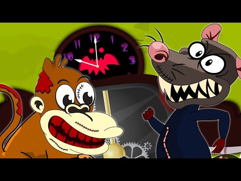 Halloween Hickory Dickory Dock - Kids Nursery Rhymes