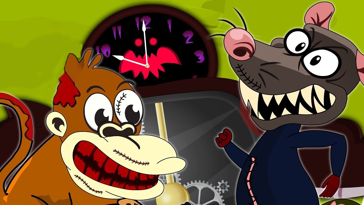 Halloween Hickory Dickory Dock - Kids Nursery Rhymes - YouTube