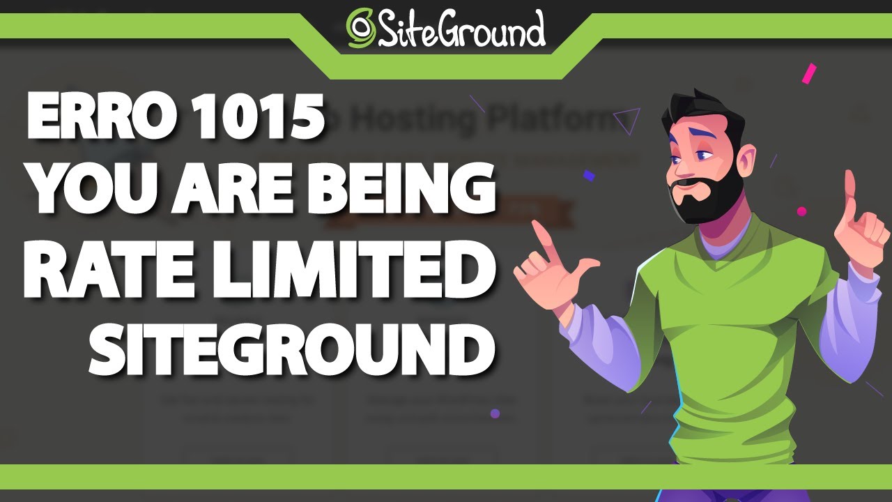 COMO RESOLVER Erro 1015 You Are Being Rate Limited na Siteground ...