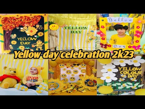 yellow day celebration,yellow day craft ideas,yellow day celebration ...