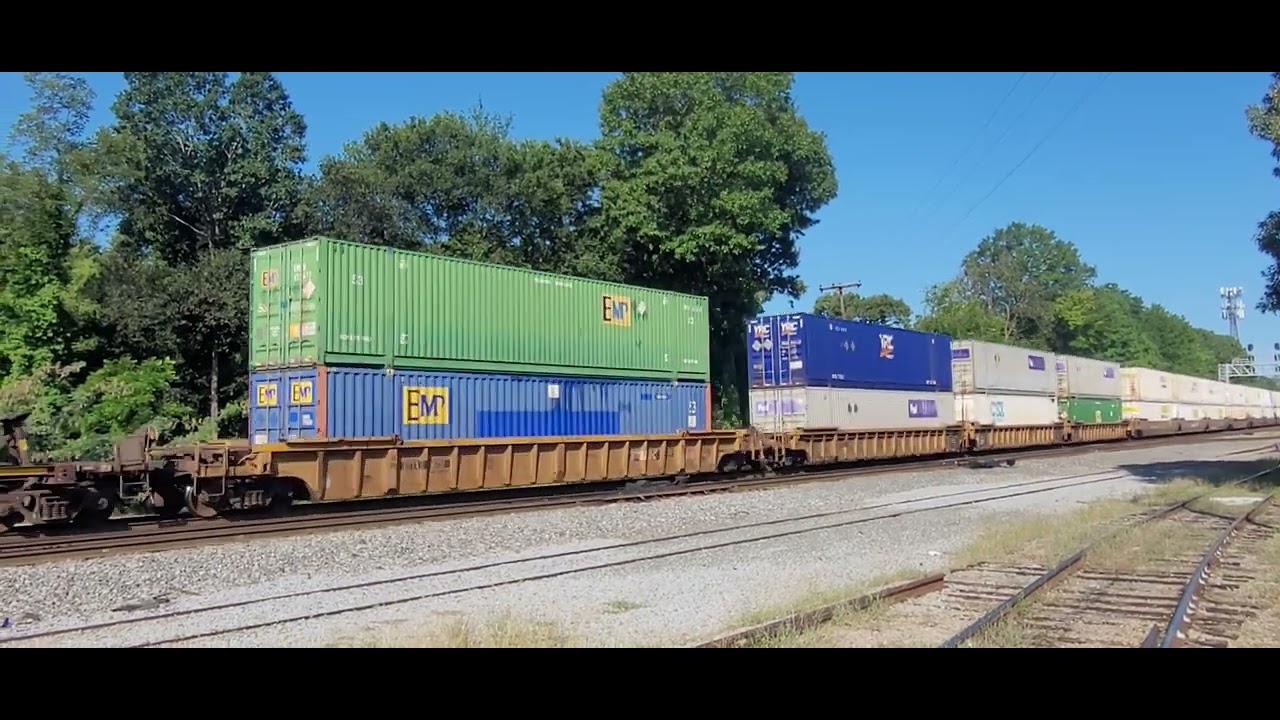 NS 24X Intermodal Spartanburg, SC @ Hayne Jct - YouTube