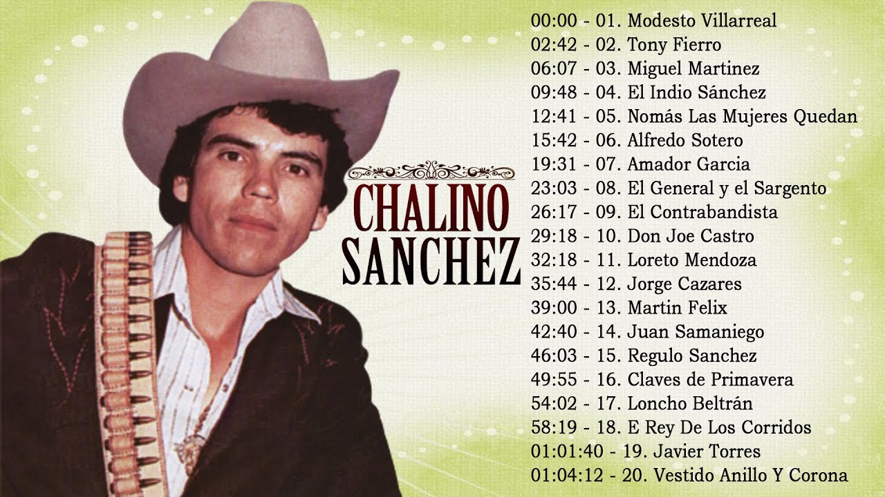 Chalino Sanchez 20 Exitos - Corridos Perrones Mix - Corridos Viejitos ...