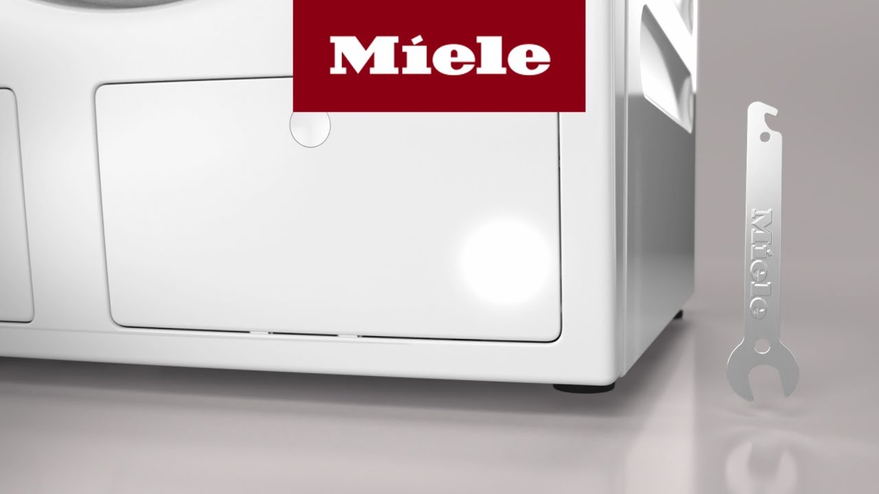 Washing machine - Adjust foot 46 mm I Miele - YouTube