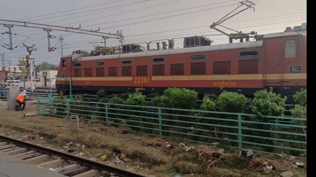 16032 Andaman Express Arriving at Agra cantt railway station #railways ...