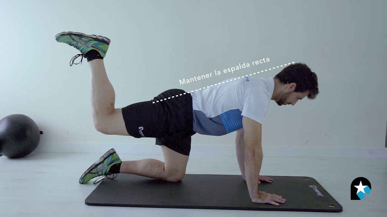 8 - Ejercicio para rodilla: Patada de glúteo (Fuerza) - YouTube