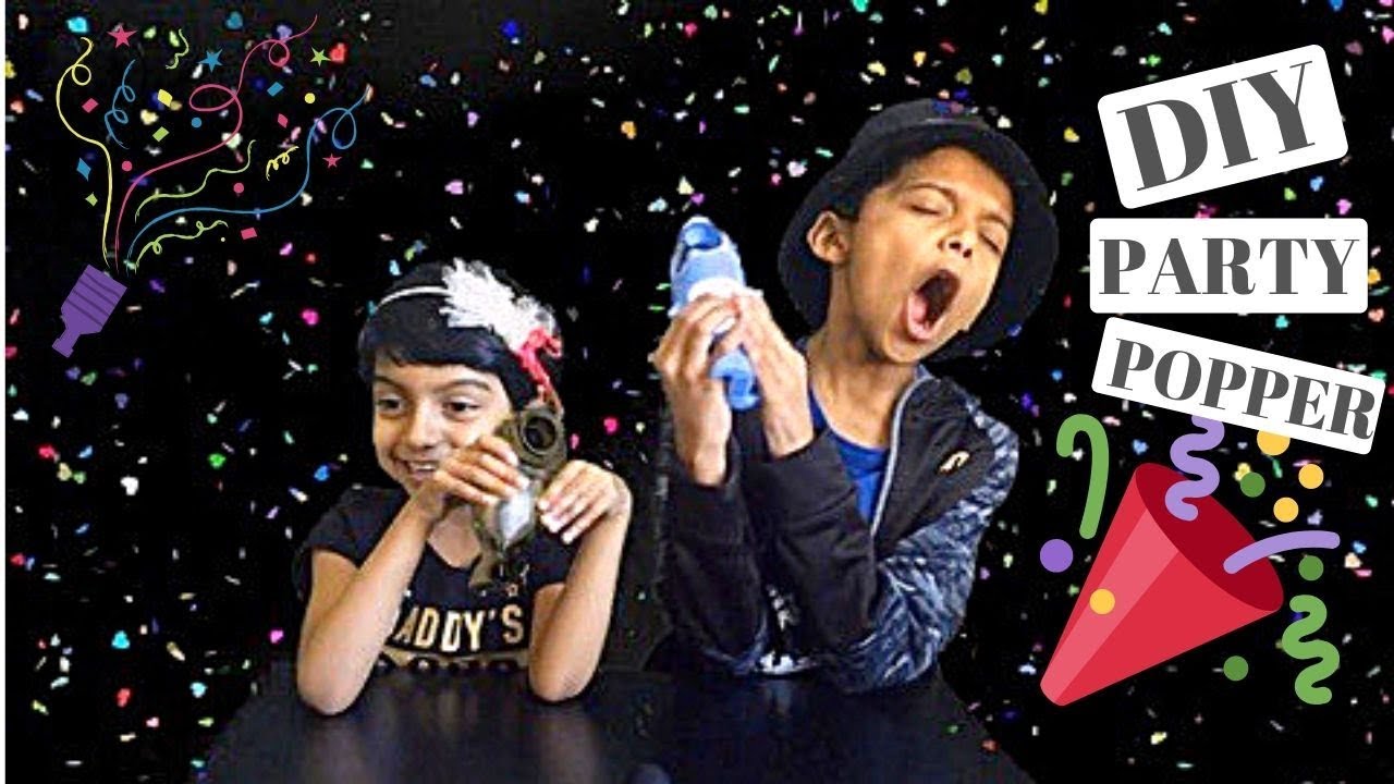World's Easiest DIY Popper Toy and Party Popper - YouTube