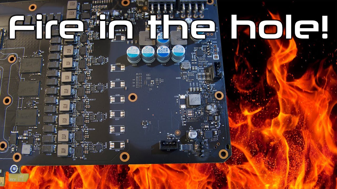 FIRE! EVGA GTX 1080 FTW FIRE! Aftermath and Analysis - YouTube