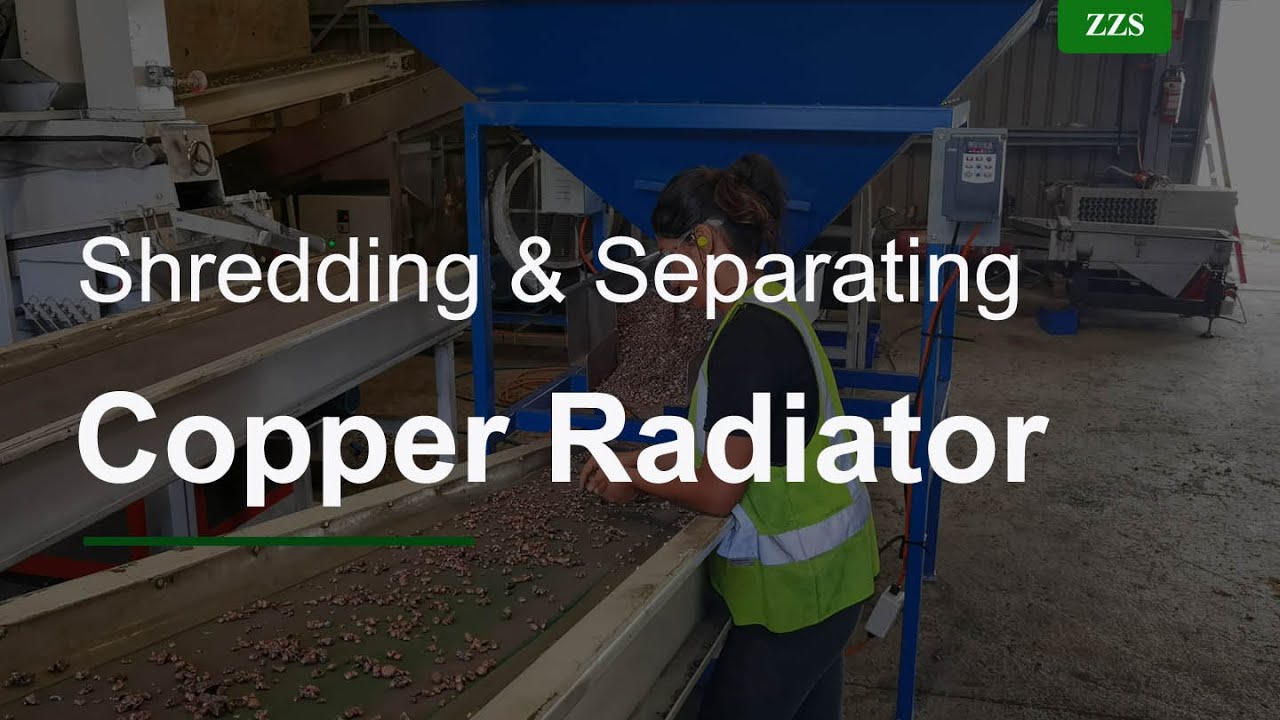 Radiator Recycling Shredder Radiator Recycling Line - YouTube