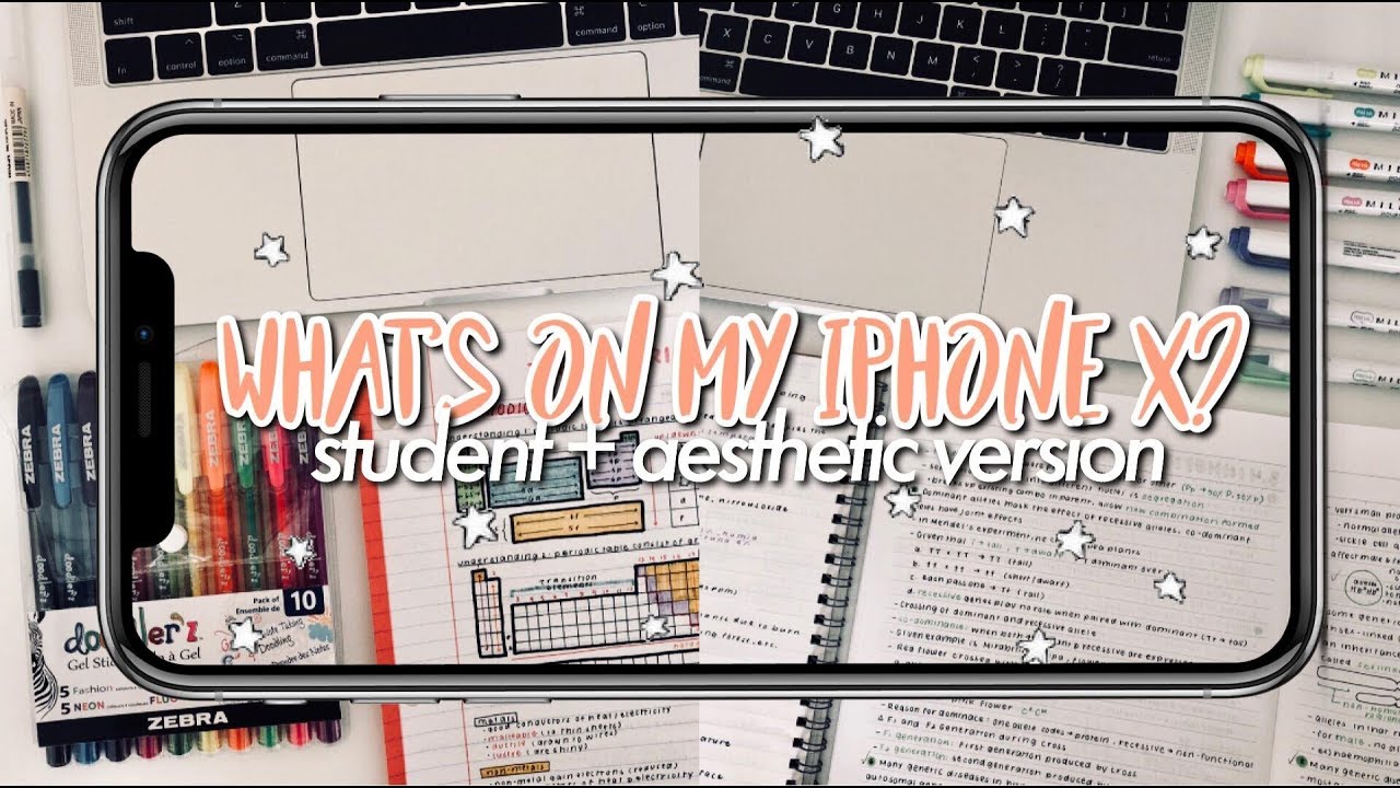 WHAT'S ON MY IPHONE X 2019 ☆ student edition - YouTube