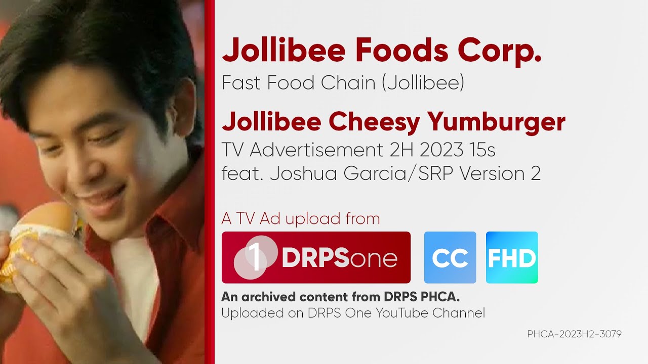 Jollibee Cheesy Yumburger TV Ad 2H 2023 15s with Joshua Garcia ...