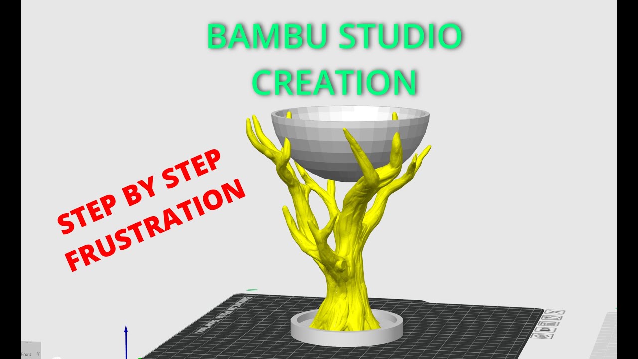 BAMBU STUDIO CREATION Step by Step #3dprinting #bambu #bambustudio ...