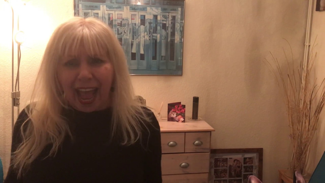 Jenny Darren rehearsing at home singing "Saturday night's alright for ...