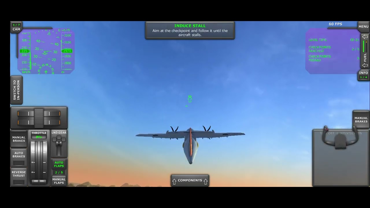 turboprop flight simulator stall recovery full - YouTube