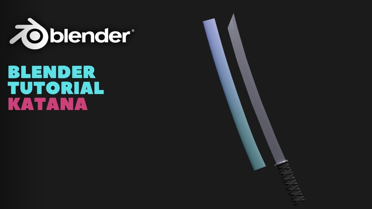 COMO FAZER UMA KATANA NO BLENDER TUTORIAL PASSO A PASSO (Blender 3.5 ...