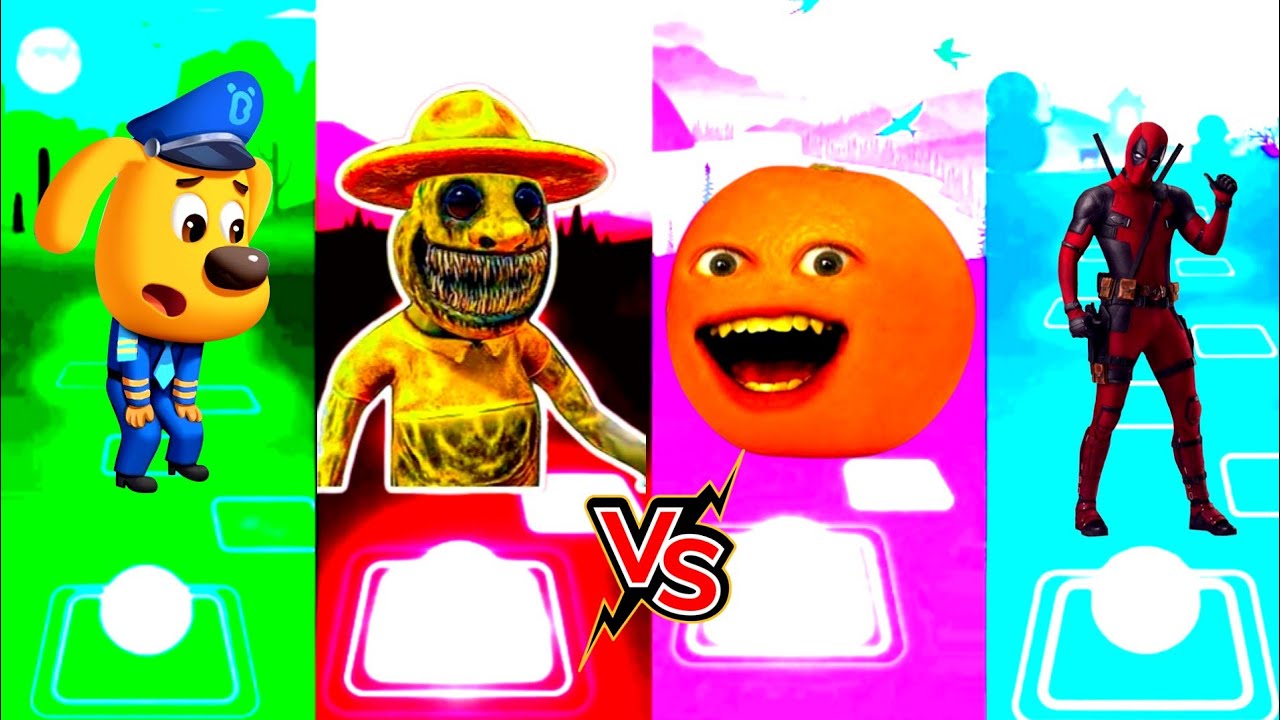 Tiles hop Sheriff Labrador 🆚 Zookeeper 🆚 Annoying Orange 🆚 Deadpool 🎶 ...