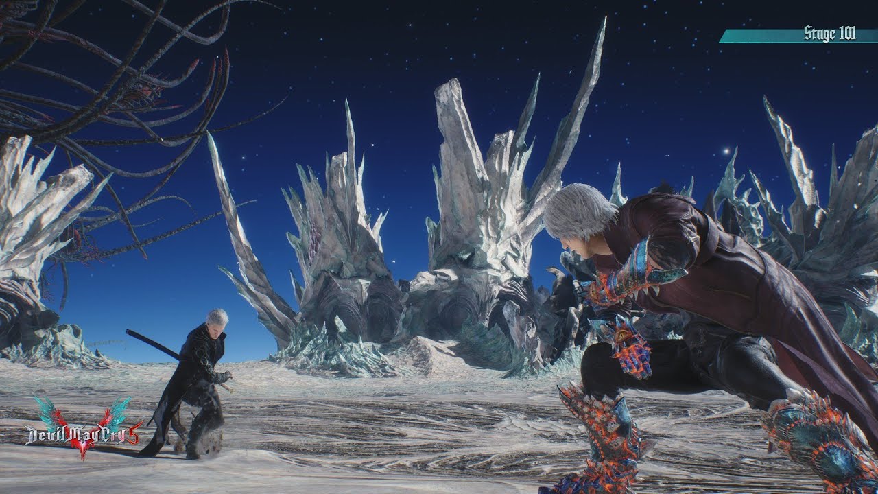 DMC 5 - Bloody Palace Floor 101 - Dante vs Vergil - YouTube