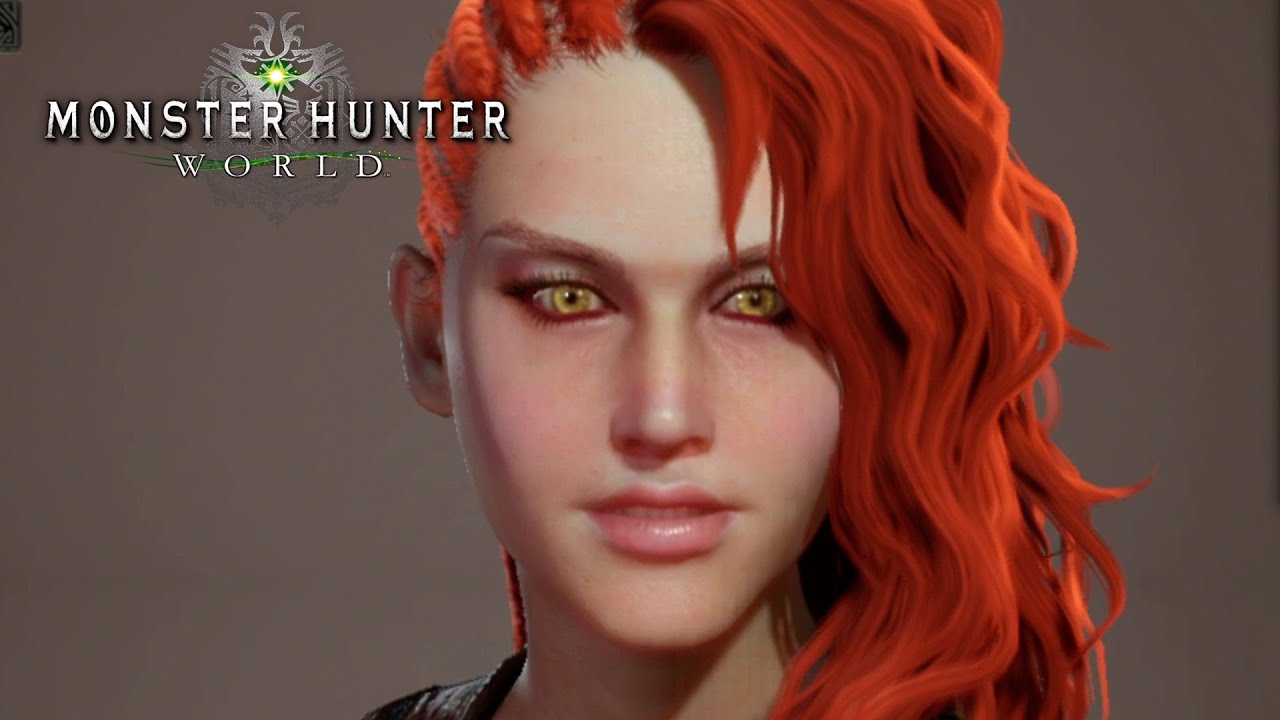 MONSTER HUNTER WORLD FEMALE CHARACTER CREATION - YouTube