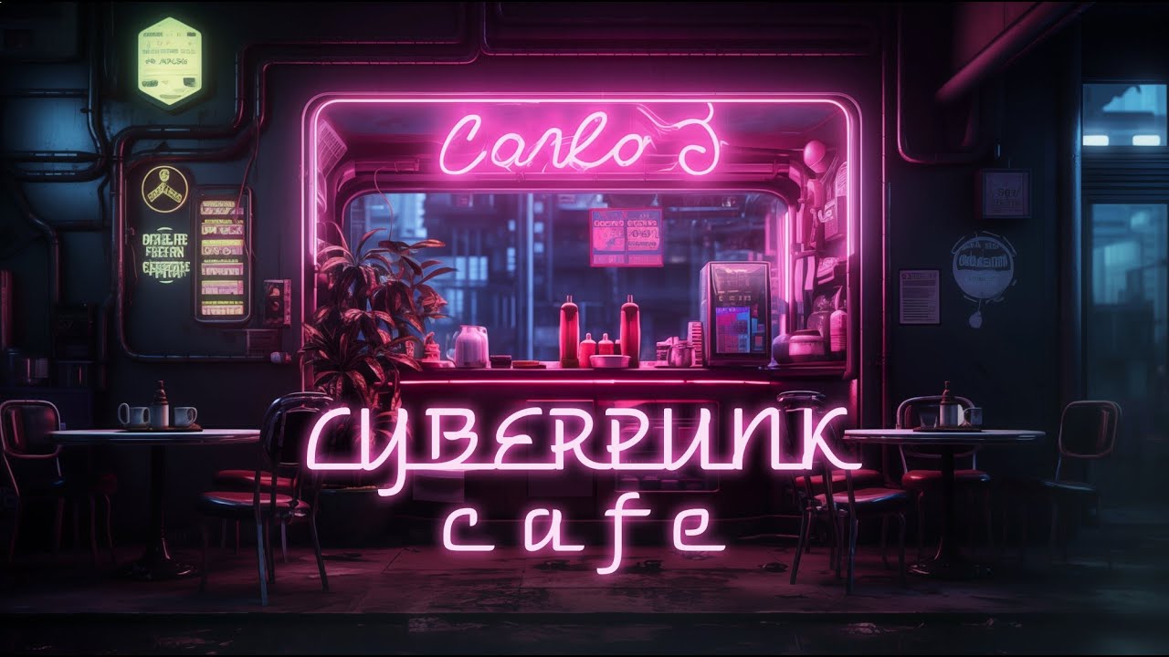 Cyberpunk Cafe SUPER Relaxing Music & Ambience #asmr - YouTube