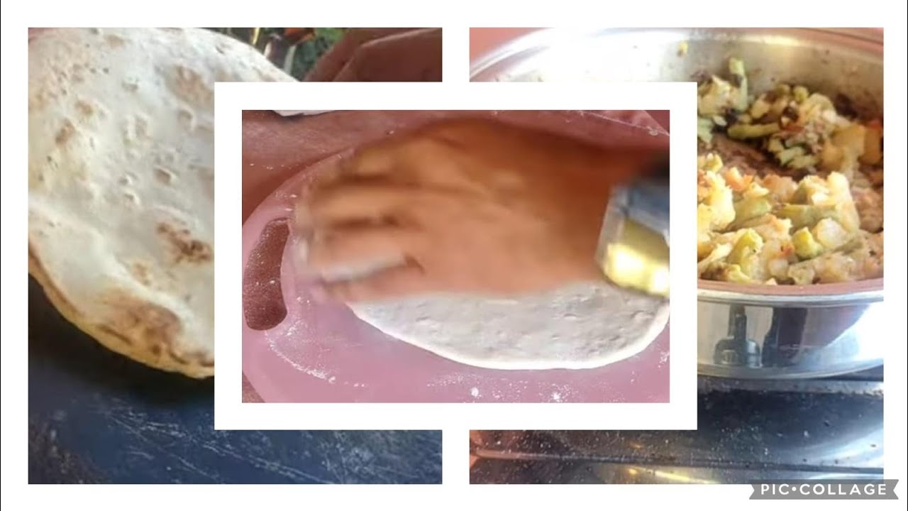 How to make Sada Roti with Bodi and aloo - YouTube