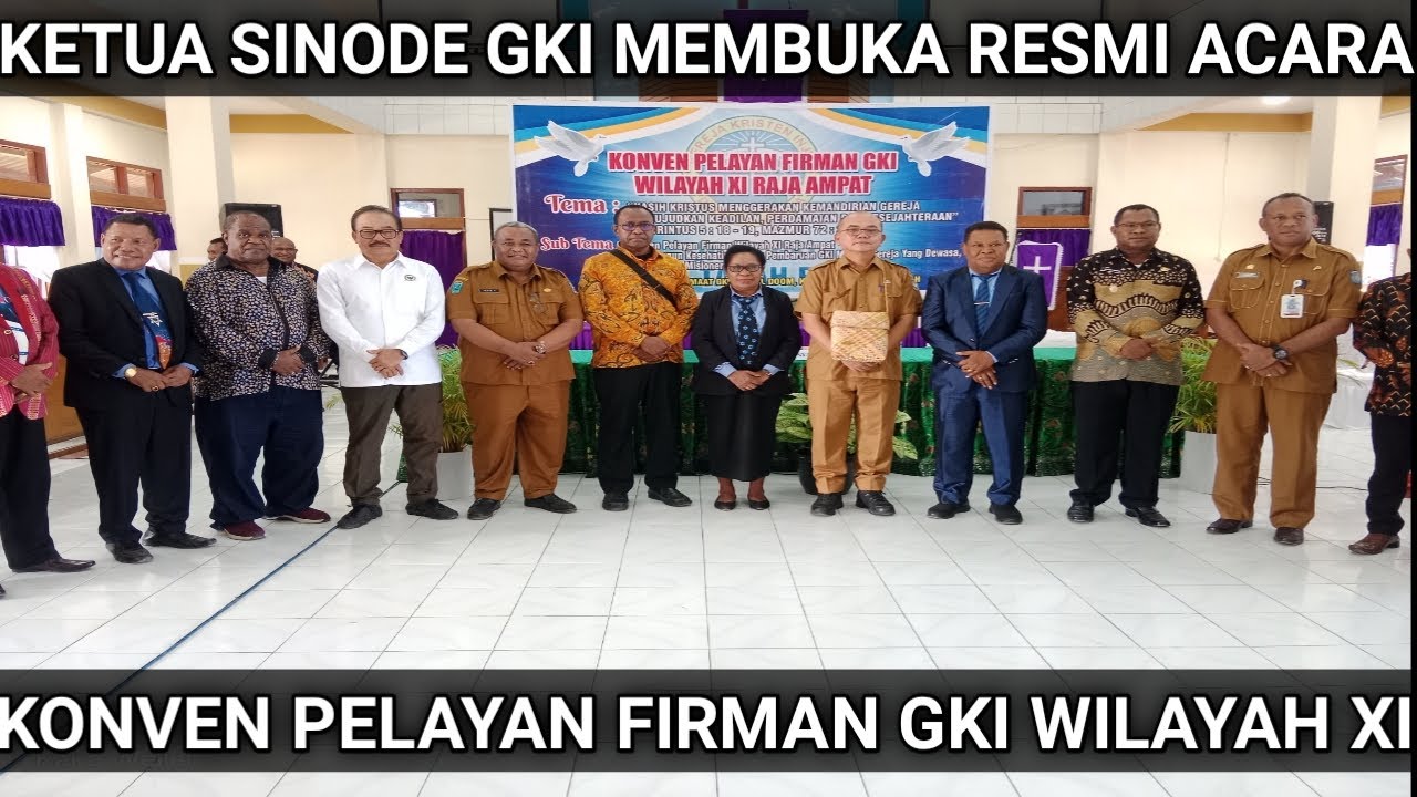 Ketua Sinode GKI Membuka Resmi Acara Konven Pelayan Firman GKI Wilayah ...
