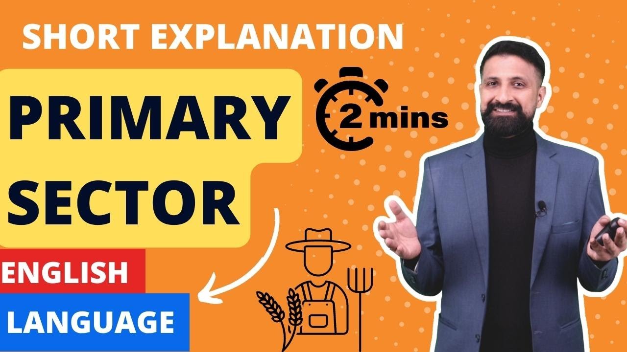 PRIMARY SECTOR (Short Explanation + Easy Examples) in ENGLISH LANGUAGE ...