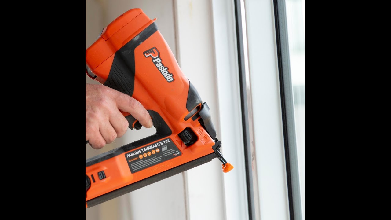 👍Introducing the new Paslode Trim Master 16A second fixing nail gun ...