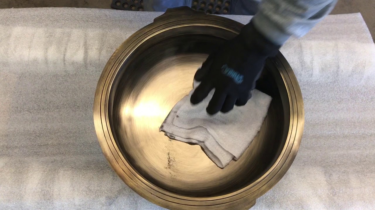 Antique Bronze smooth patina repair part 1 - YouTube