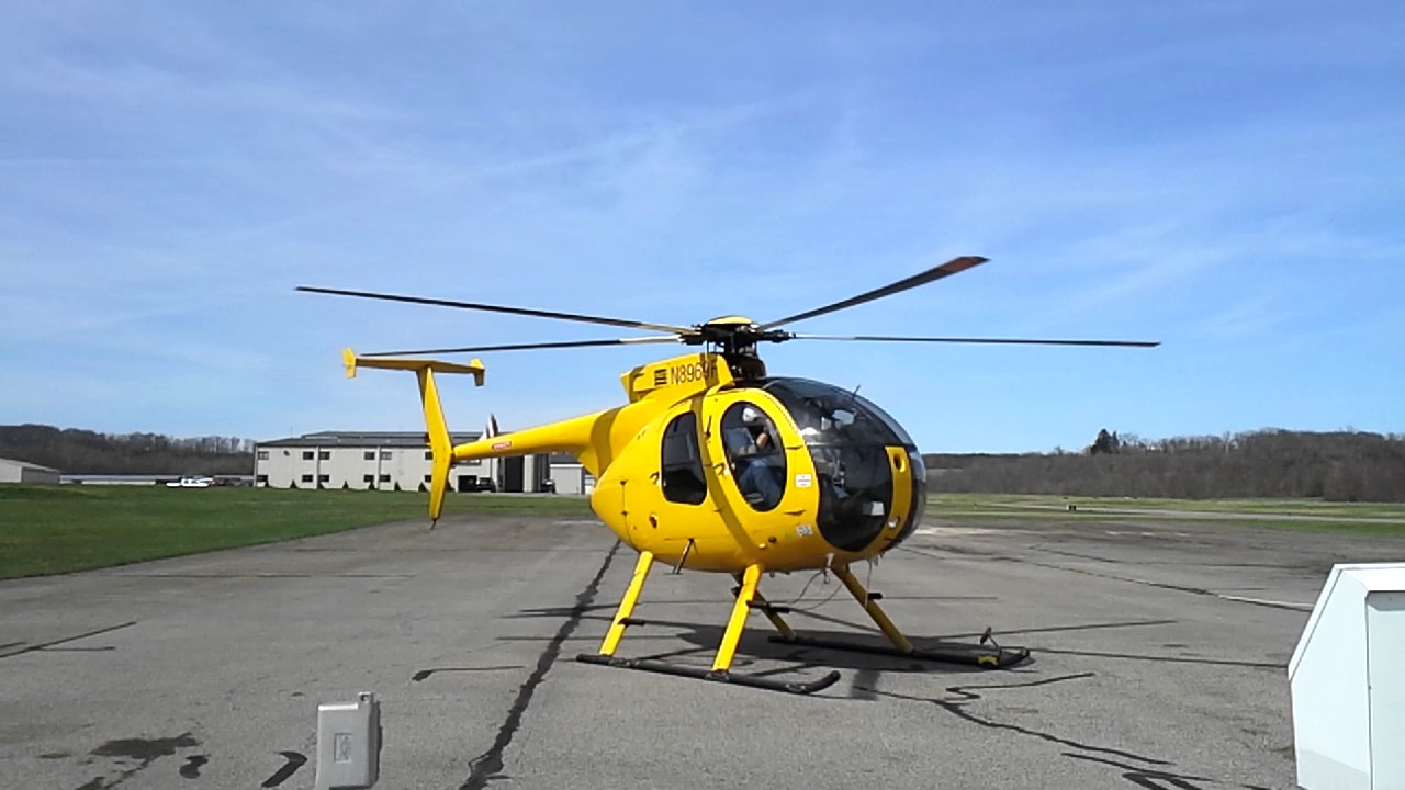 MD500 Helicopter Take Off! Hughes 500D. 369D. #Helicopter. #Helicoptere ...