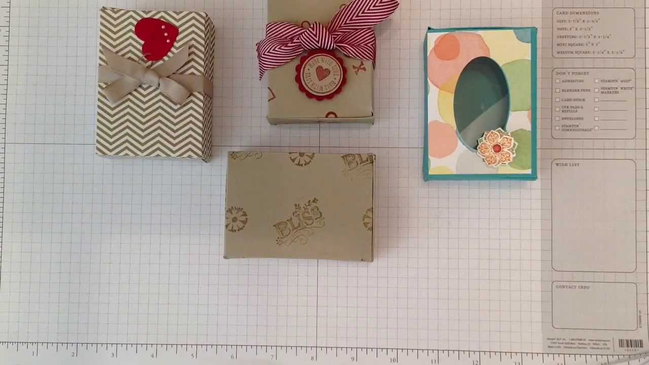 Stampin'Up Simply Soap Boxes - YouTube