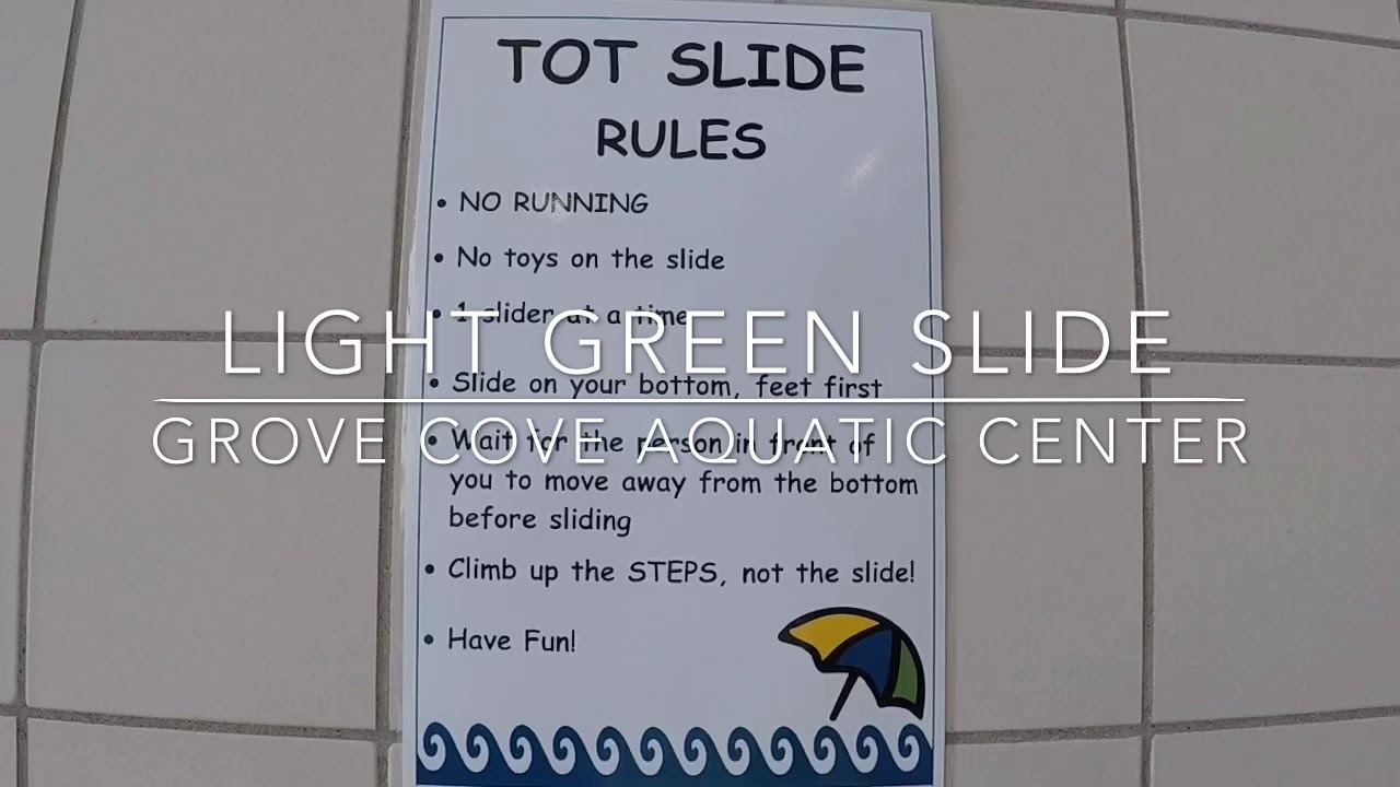 Grove Cove Aquatic Center - Light Green Slide (Indoor Section) [NEW ...