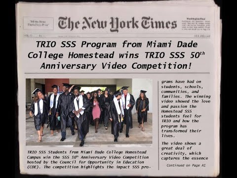 What TRIO Means To Me (SSS 50th Anniversary Celebration) - YouTube