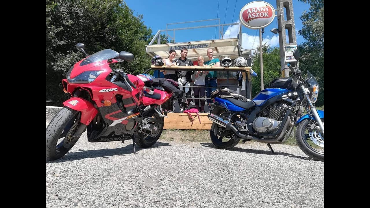 Little road trip Suzuki GS500 Honda CBR600F - YouTube