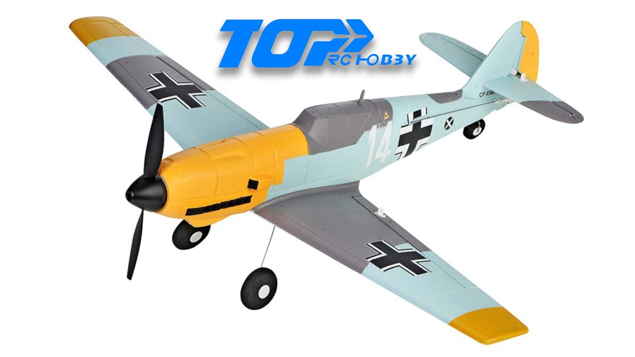 TopRcHobby RTF Mini Warbirds. Spitfire & BF-109 windy Flight review ...