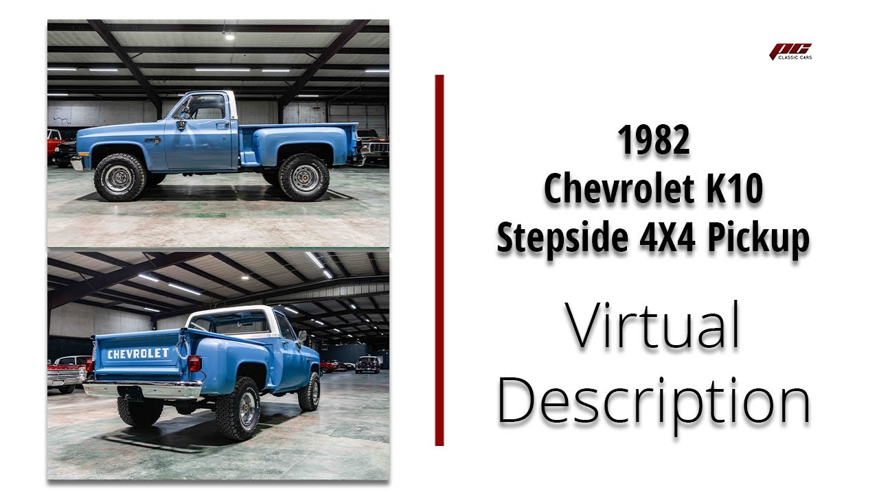For Sale: 1982 Chevrolet K10 Stepside 4X4 Pickup / 350 / 700R4 / AC ...