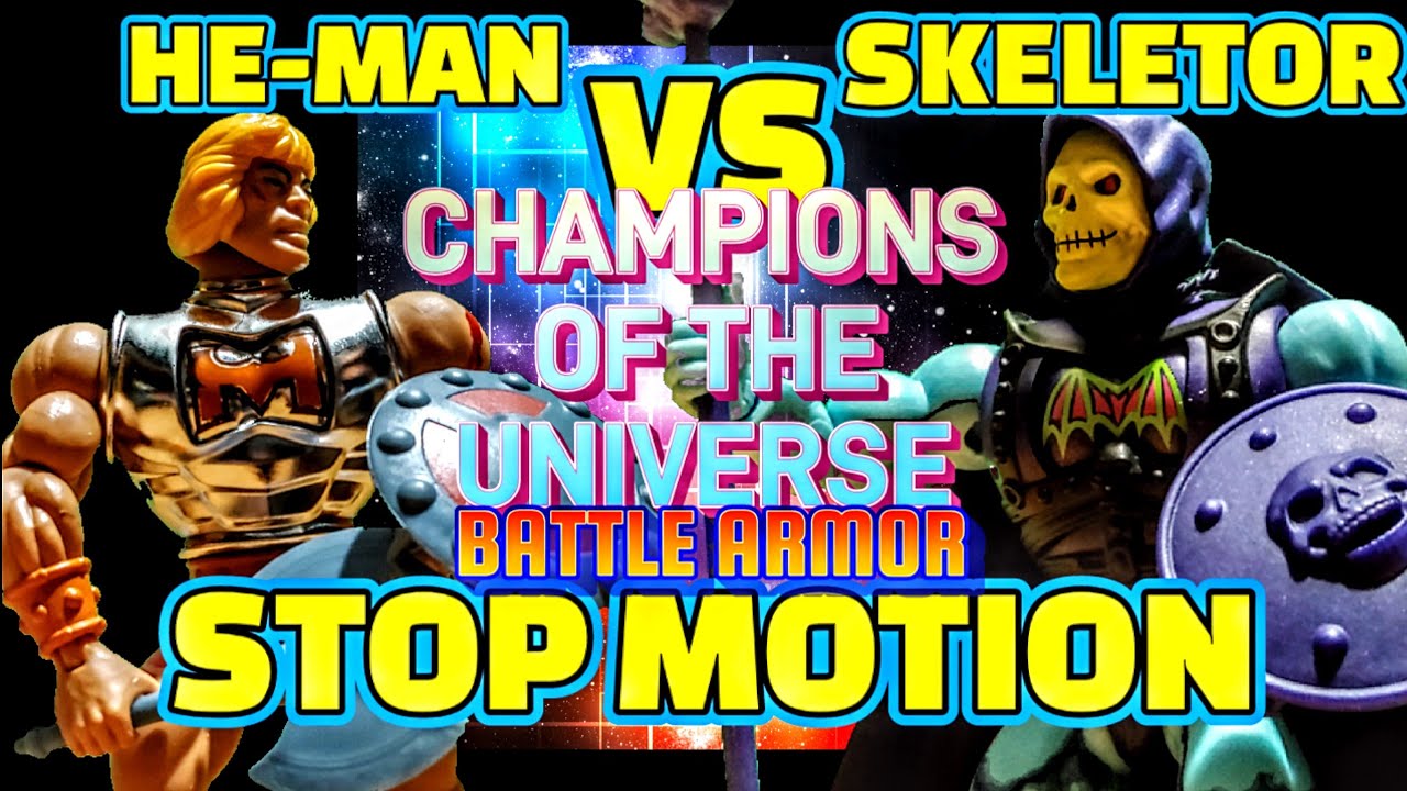 Masters Of The Universe - He-man vs Skeletor Stop motion (MOTU Origins ...