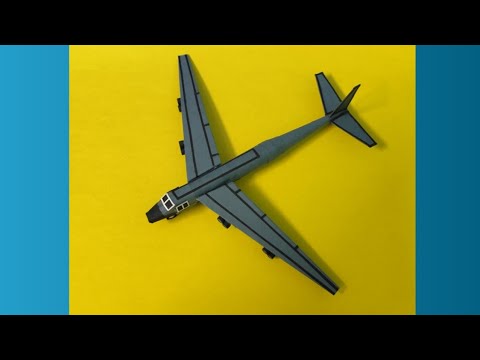How to make cardboard B-52 plane | Cardboard craft ideas - YouTube