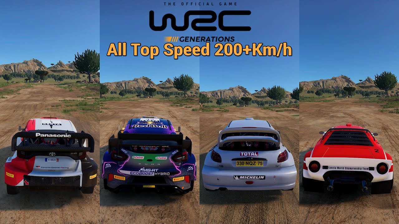 WRC Generations - All Cars Top Speed & Stock - Kenya Shakedown - YouTube