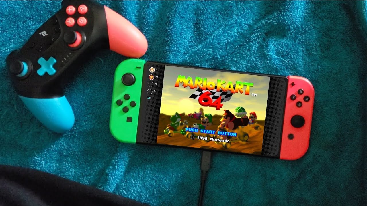 Turbo TNSR1 pro controller tested on mario kart 64 and mario 64 nso ...