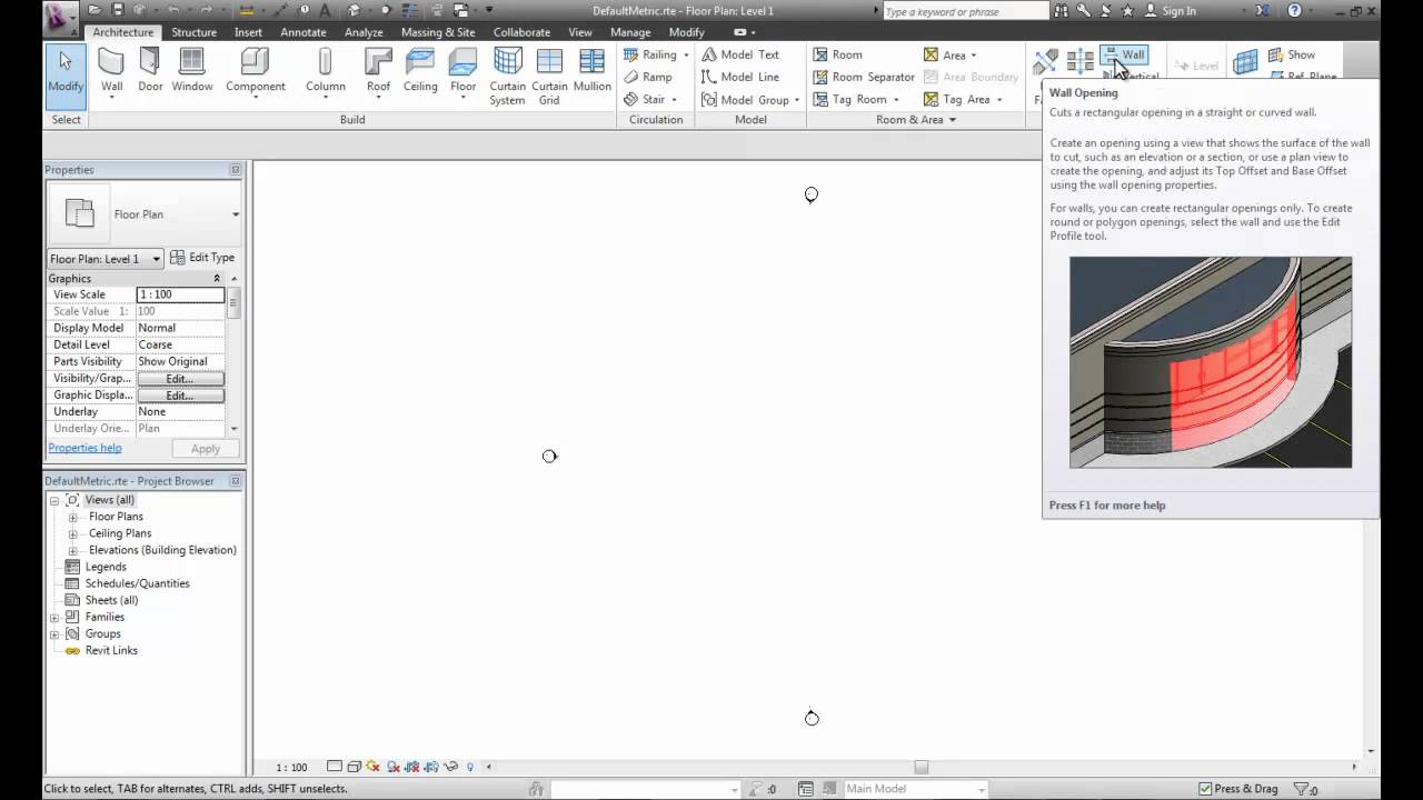 Revit Architecture Tutorial: Interface - Revit.Pro.BR - YouTube