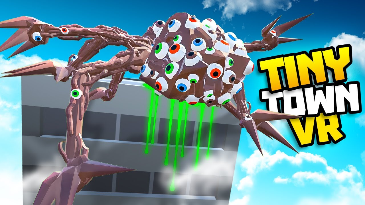 This DEMON Collects HUMAN EYES For Building It's Body! - Tiny Town VR - YouTube