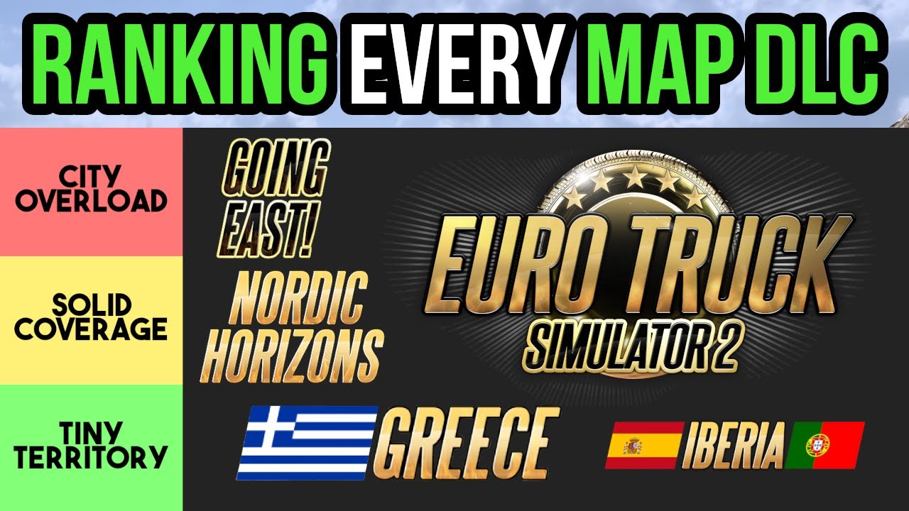 RANKING EVERY MAP DLC from SMALLEST to LARGEST in ETS2 | Including ...