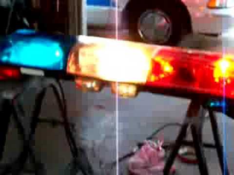 Federal Signal Streethawk lightbar All-Light - YouTube